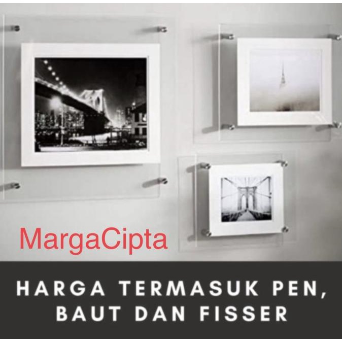 Jual Acrylic/akrilik wall frame poster a2 ukuran 70 cm x 50 cm 2mm ...