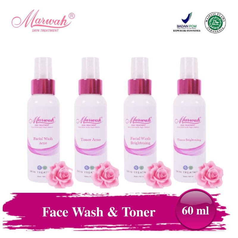 Jual PROMO 6.6 || Marwah Skin Treatment Facewash/Toner | Shopee Indonesia