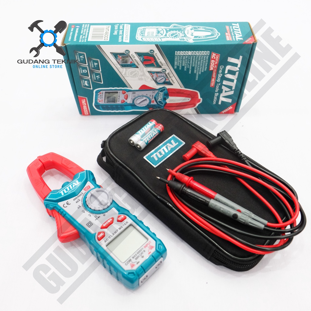Jual Digital Clamp Meter TOTAL TMT46003 / Tang Ampere Digital ...