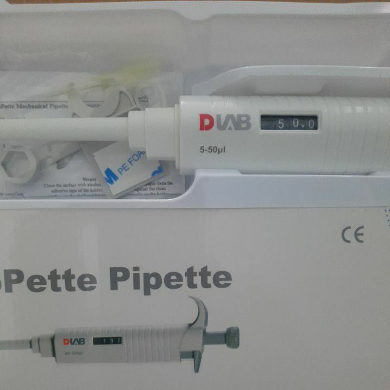 Jual Mikropipet DLAB / Micropipette DLAB Ukuran 2-20ul , 5-50ul , 100 ...