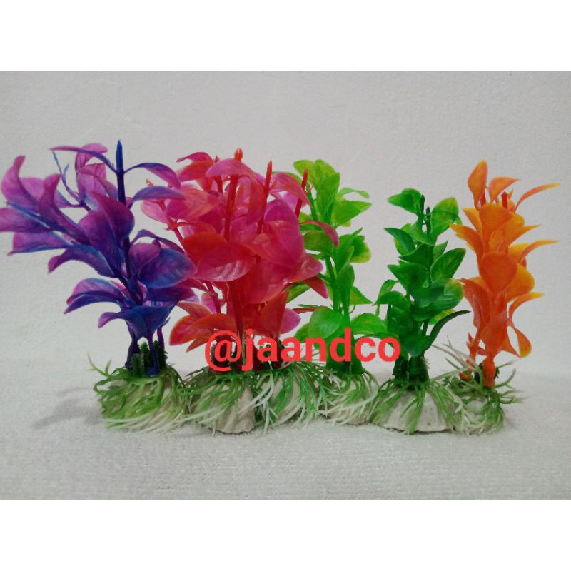 Jual tanaman mini pohon hias plastik hiasan aquarium sintetis aquascape ...
