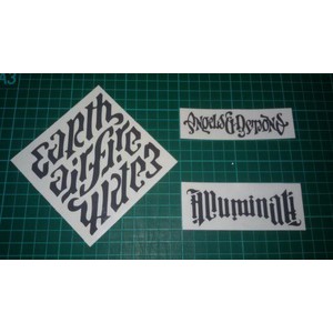 Jual sticker ambigram, angels & demons (dan brown) | Shopee Indonesia