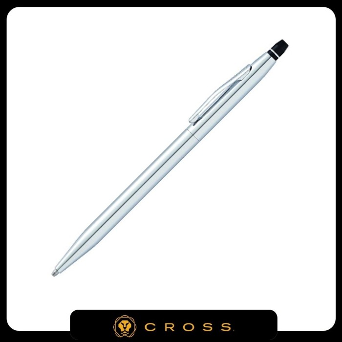 Jual Cross Click Chrome Ballpoint Pen With Chrome AT0622-101 | Shopee ...