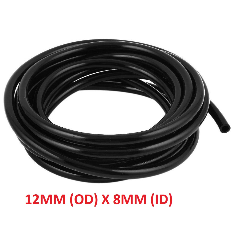 Jual SELANG PNEUMATIC POLYURETHANE PU 12 MM OD X 8 MM ID HITAM / BLACK MADE IN TAIWAN ORIGINAL ...
