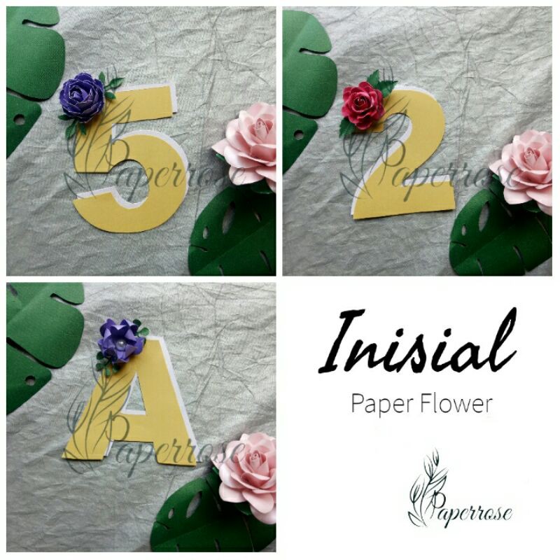 Jual Nama Paper Flower | Inisial Paper Flower | Nama Backdrop | Shopee ...