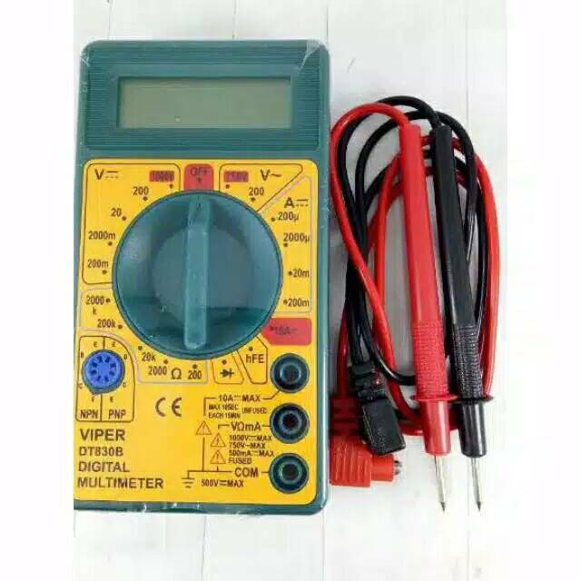 Jual Multimeter Digital Multitester Avometer Viper 830B Multi meter Avo ...