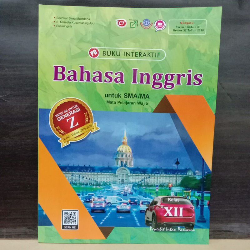 Jual Buku LKS PR Bahasa Inggris Kelas XII (12) SMA/MA Kurikulum merdeka Edisi 2024 Intan ...