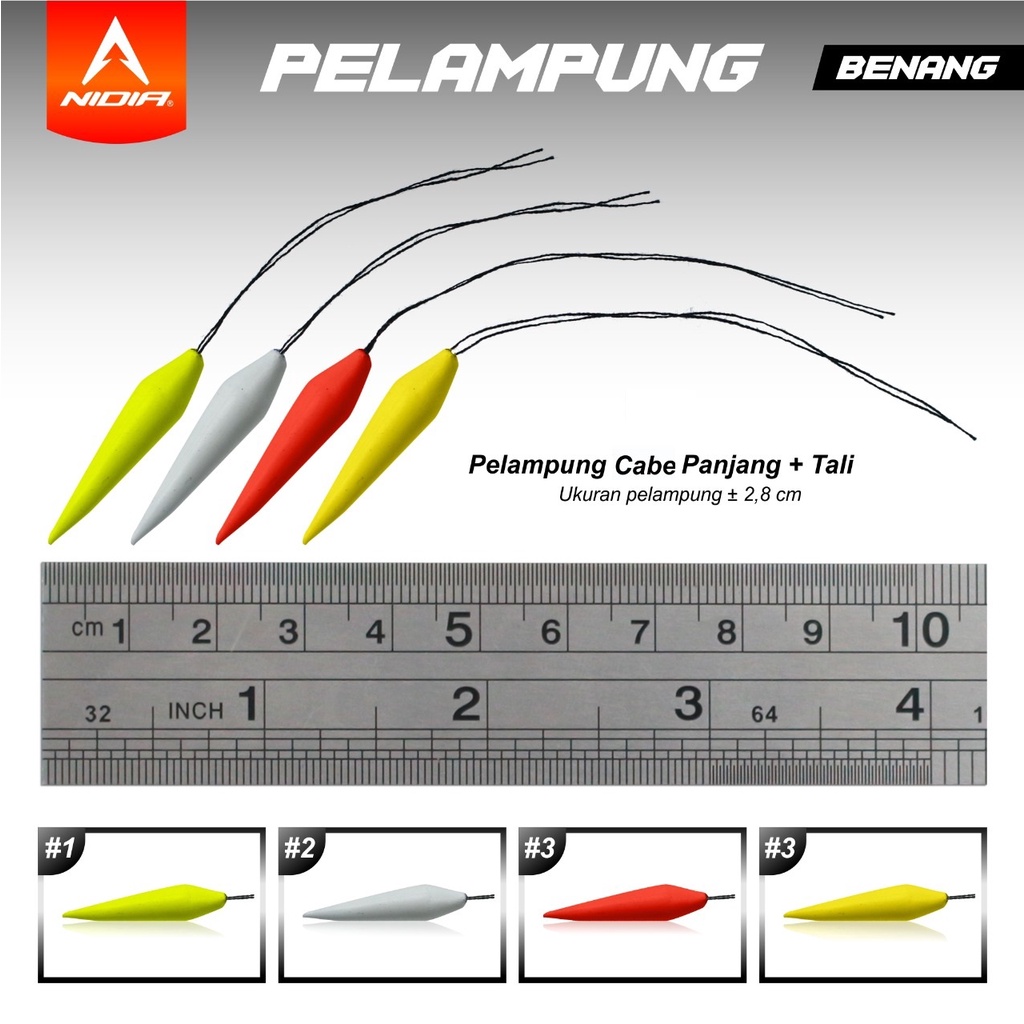 Jual Pelampung Mancing Spon Cabe Panjang + Tali | Kambangan Mancing isi ...