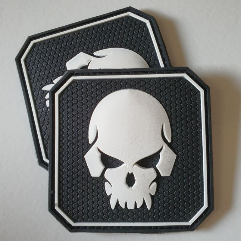 Jual PATCH RUBBER PVC TIMBUL LOGO TENGKORAK EMERSON PUTIH/TEMPELAN EMBLEM KARET VELCRO | Shopee ...