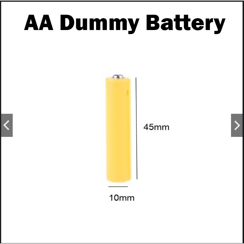 Jual AA Battery/Baterai Dummy/Fake/Palsu/Kopong 3.7V 14500 | Shopee ...