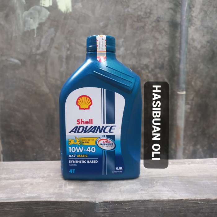 Jual OLI SHELL ADVANCE AX7 MATIC 10W-40 800ML | Shopee Indonesia