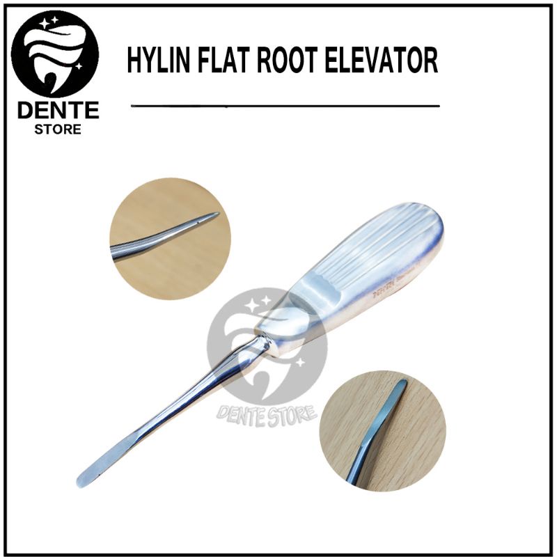Jual DENTAL ROOT ELEVATOR TYPE HYLIN FLAT ( CURVE) | Shopee Indonesia
