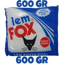 Jual LEM PUTIH FOX 600 GR BESAR/Lem Fox Putih PVAC Kayu 600 gr/ LEM ...