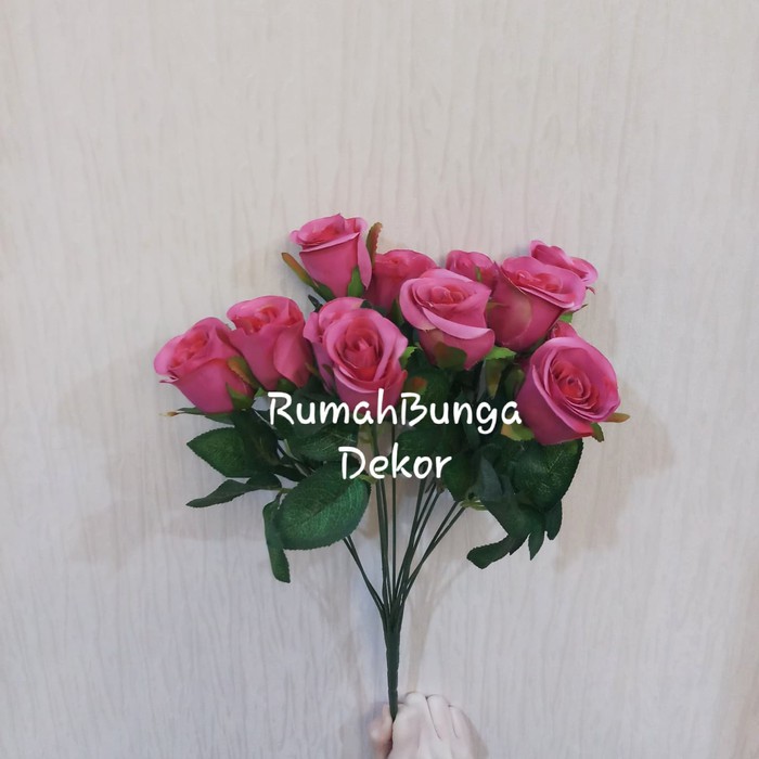 Jual Bunga Rose / Mawar Kuncup Gelas Artificial x12 | Shopee Indonesia