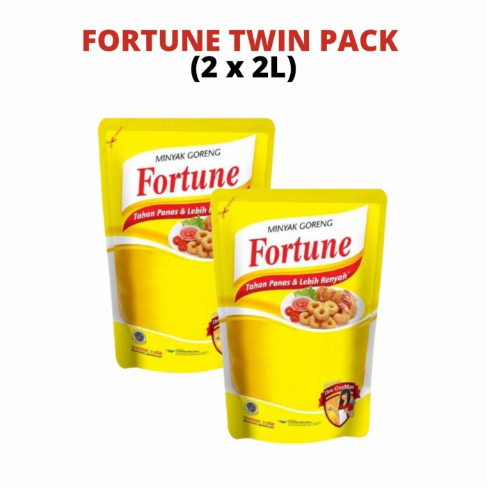 Jual Twin Pack Minyak Goreng Fortune 2 Liter | Shopee Indonesia