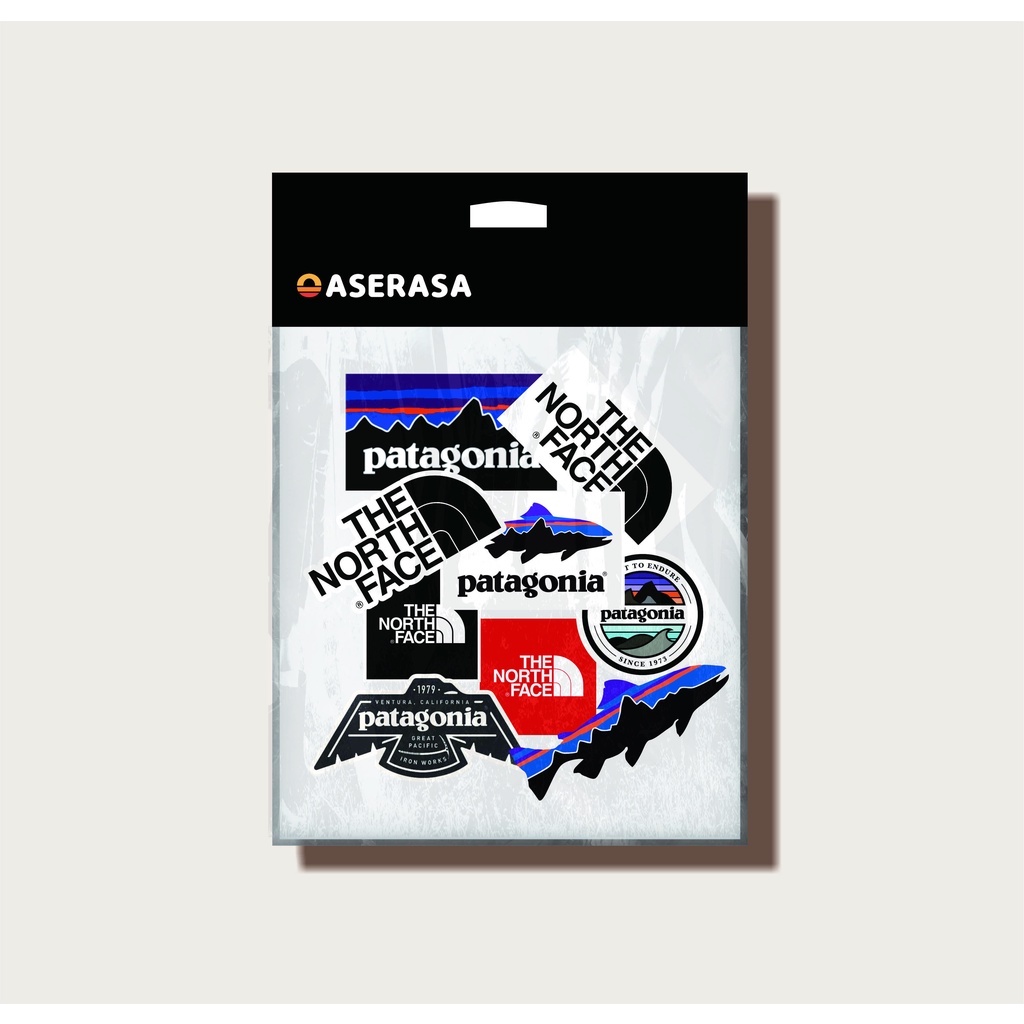 Jual Sticker PATAGONIA THE NORTH FACE TNF Satuan | Stiker OUTDOOR BRAND ...