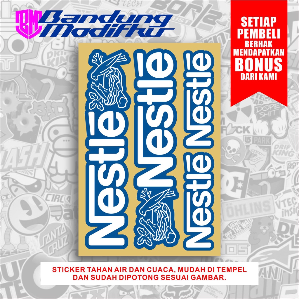 Jual STICKER SET PACK PRINTCUT LOGO NESTLE | Shopee Indonesia