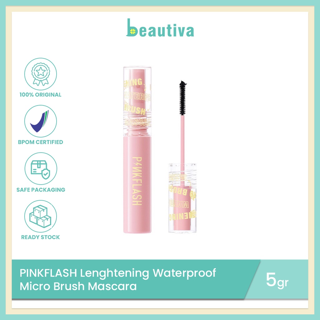Jual PINKFLASH Lengthening Waterproof Micro Brush Mascara | Shopee ...