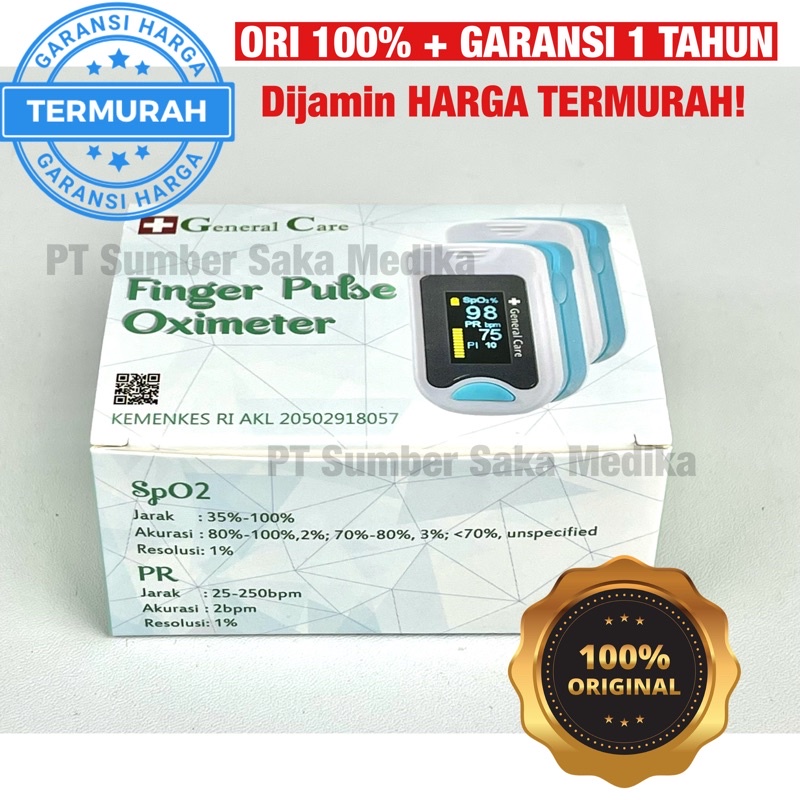 Jual Finger Pluse Oxymeter General Care / Oxymeter Gc Sp02 Pi & F04T ...