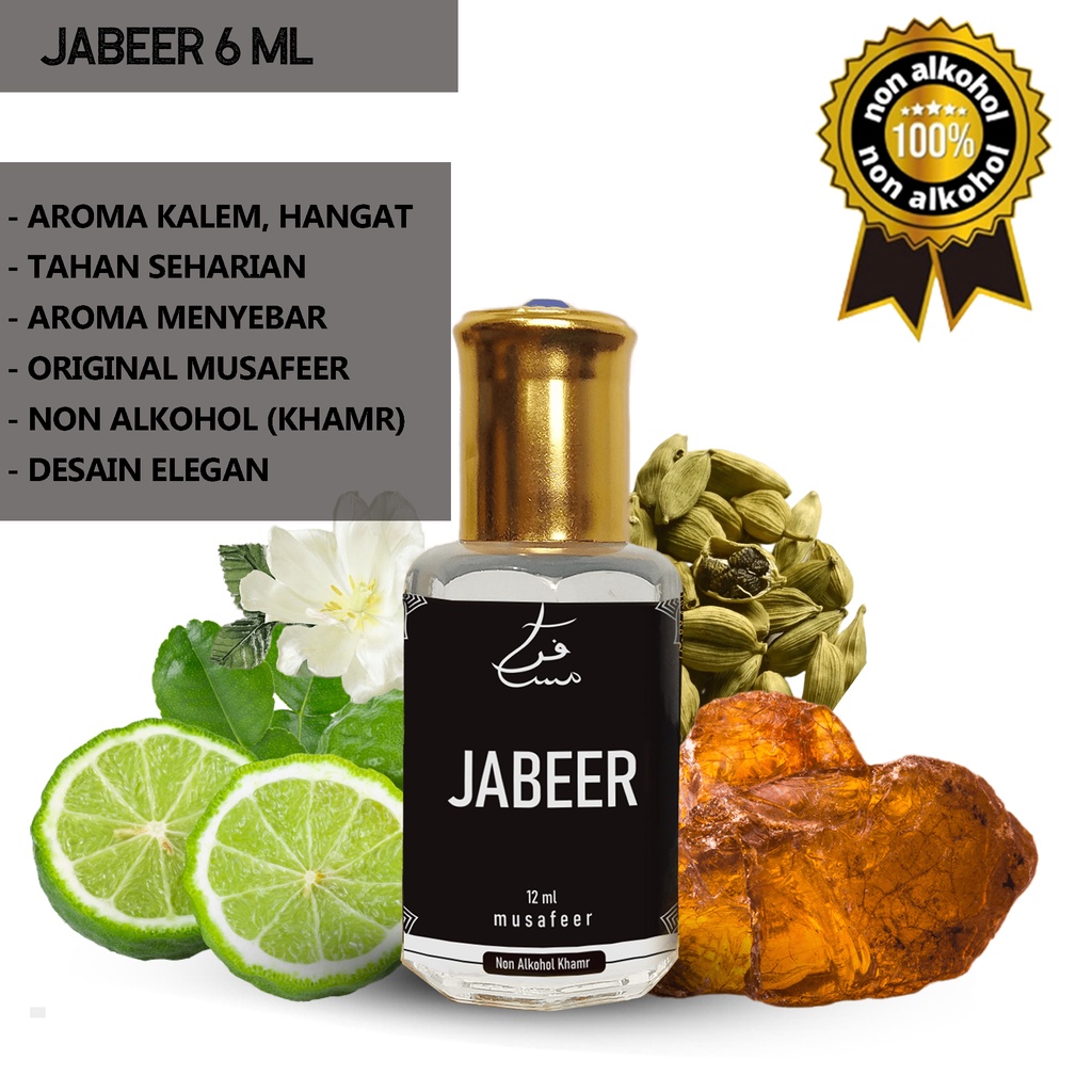Jual PARFUM SHOLAT JABEER 6 ML FARFUM SHOLAT MURNI NON ALKOHOL (KHAMR ...