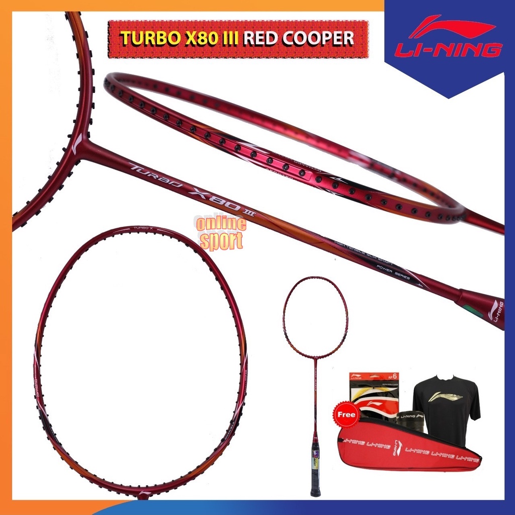 Jual LINING Turbo X 80 / 90 Gen III G3 Raket Badminton | Shopee Indonesia