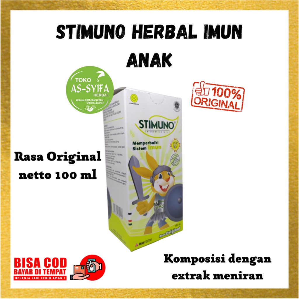Jual Stimuno Anak Sirup 100 ml Rasa Original Multivitamin Anak ...