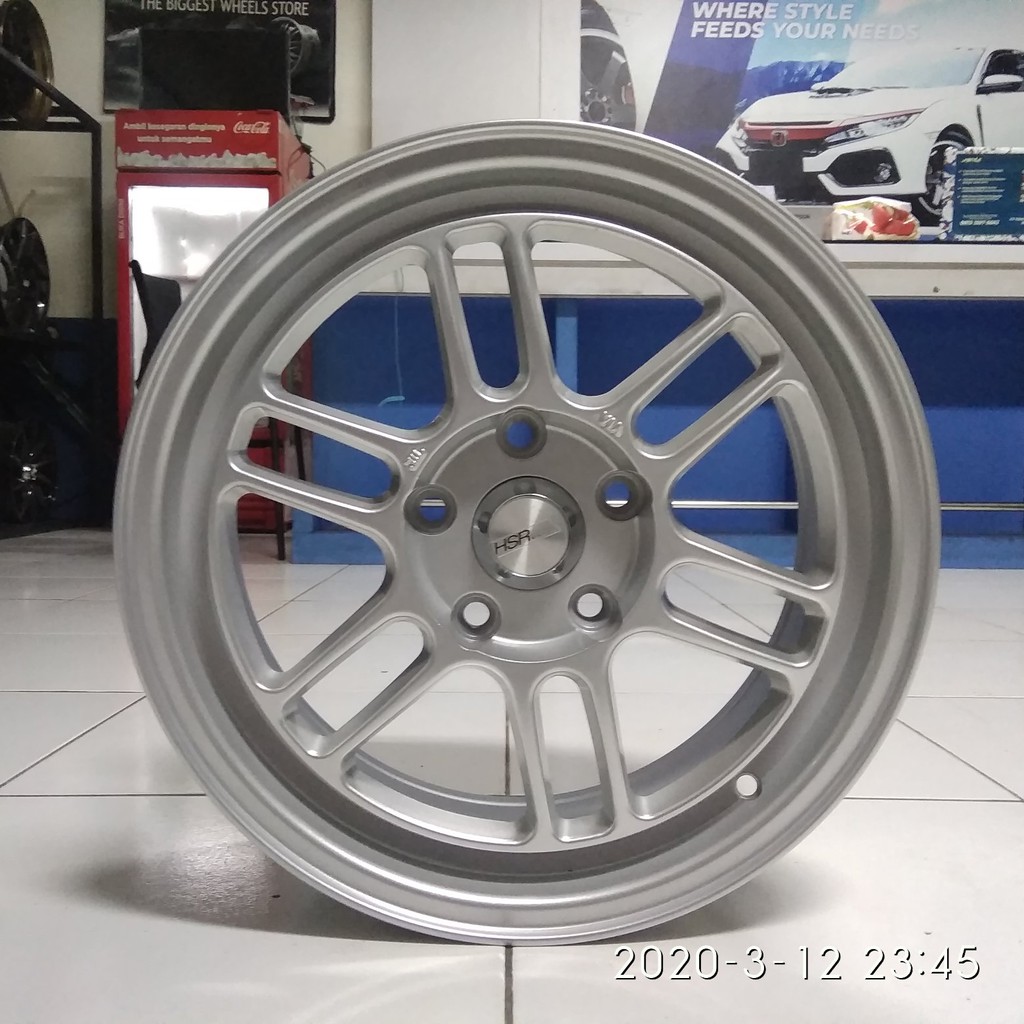 Jual velg mobil racing rpf1 ring 16 lebar 7 pcd 5x114 warna silver hsr ...