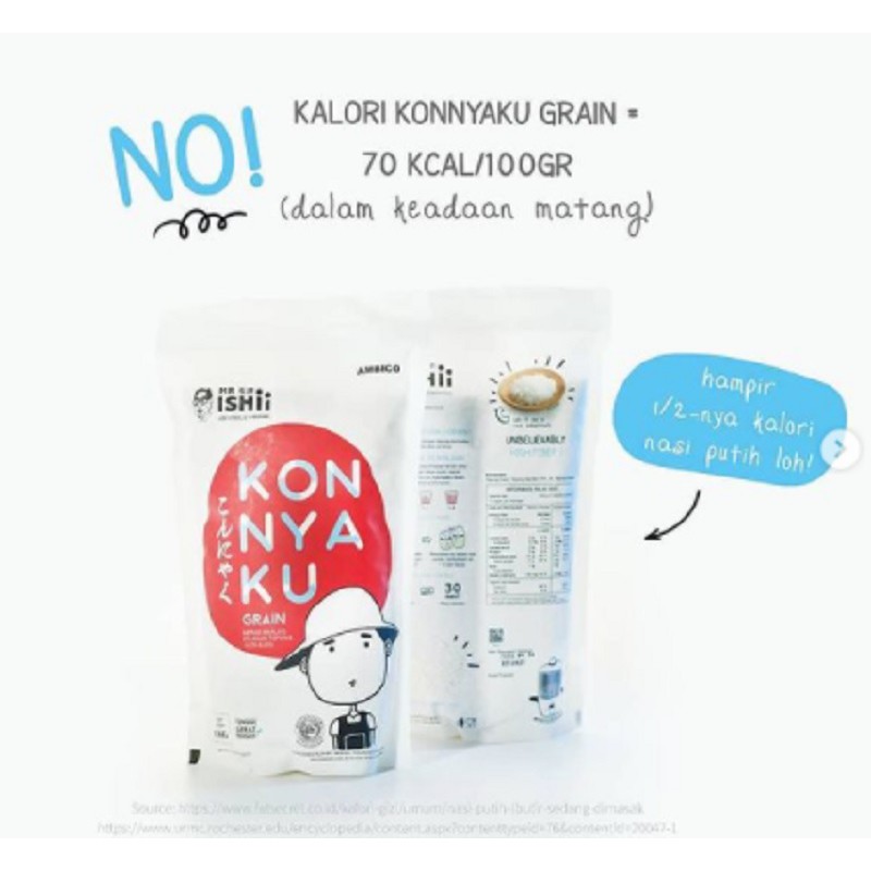 Jual KONNYAKU RICE / BERAS SHIRATAKI / BERAS DIET LOW CARBS NO SUGAR 1 ...