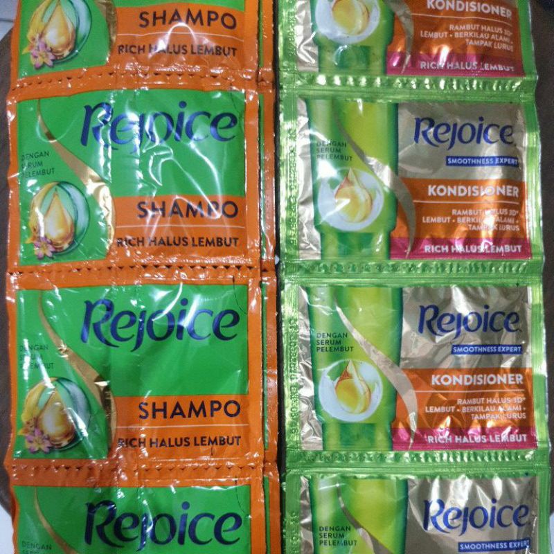 Jual Shampo dan kondisioner rejoice rich sachet / renteng | Shopee ...