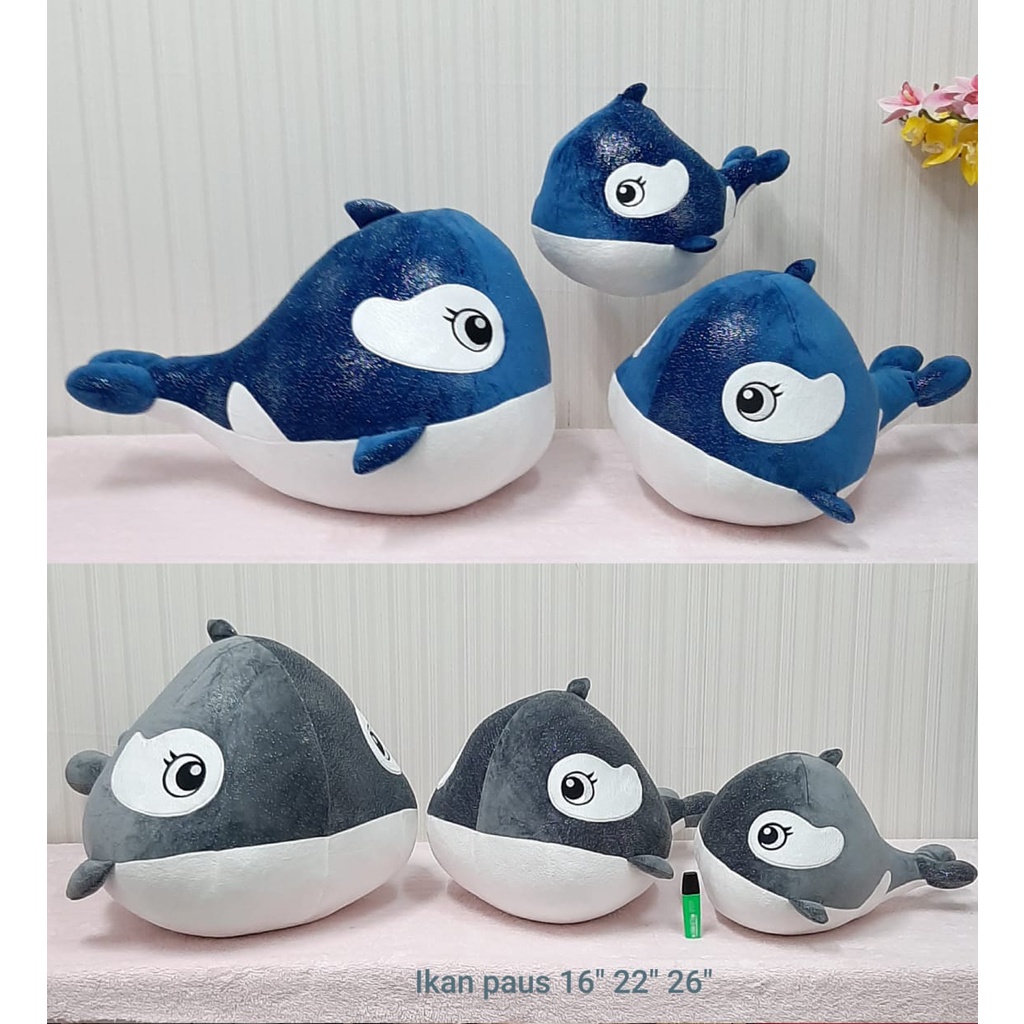 Jual Boneka Ikan Paus Hiu Shark Big Jumbo 65cm Hewan Laut Sea import ...