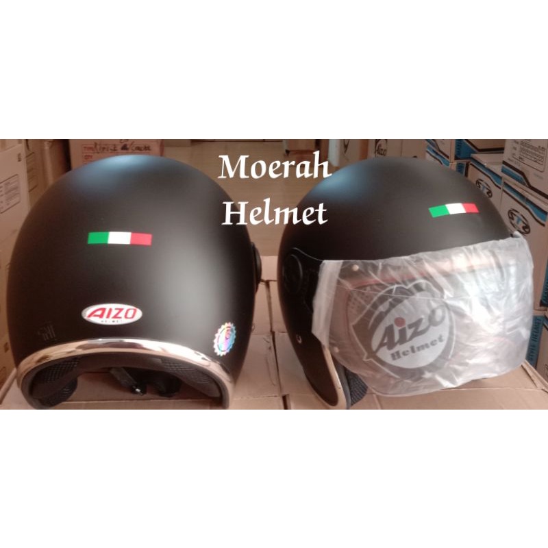 Jual HELM AIZO PILOT ITALI LIST CROME (free kaca mata) | Shopee Indonesia