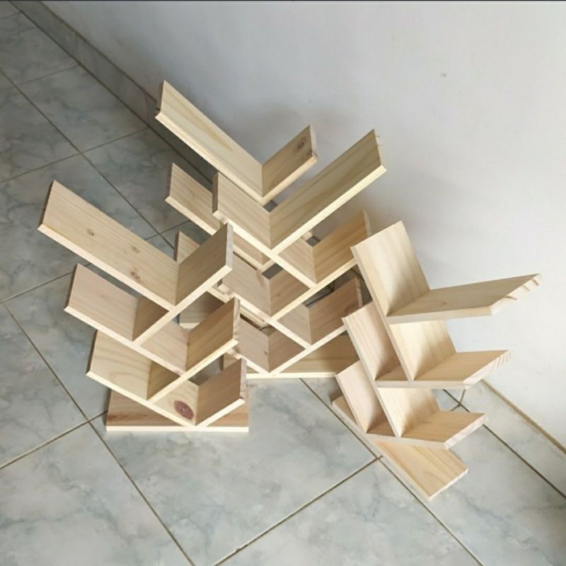 Jual Rak Tempat Brosur / Rak Buku Miring / Rak Meja Belajar / Rak ...