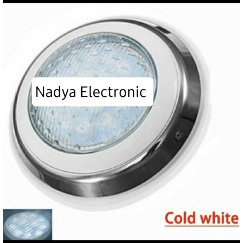 Jual LAMPU KOLAM RENANG LED 18watt 12v STAINLESS SWIMING POOL WHITE ...