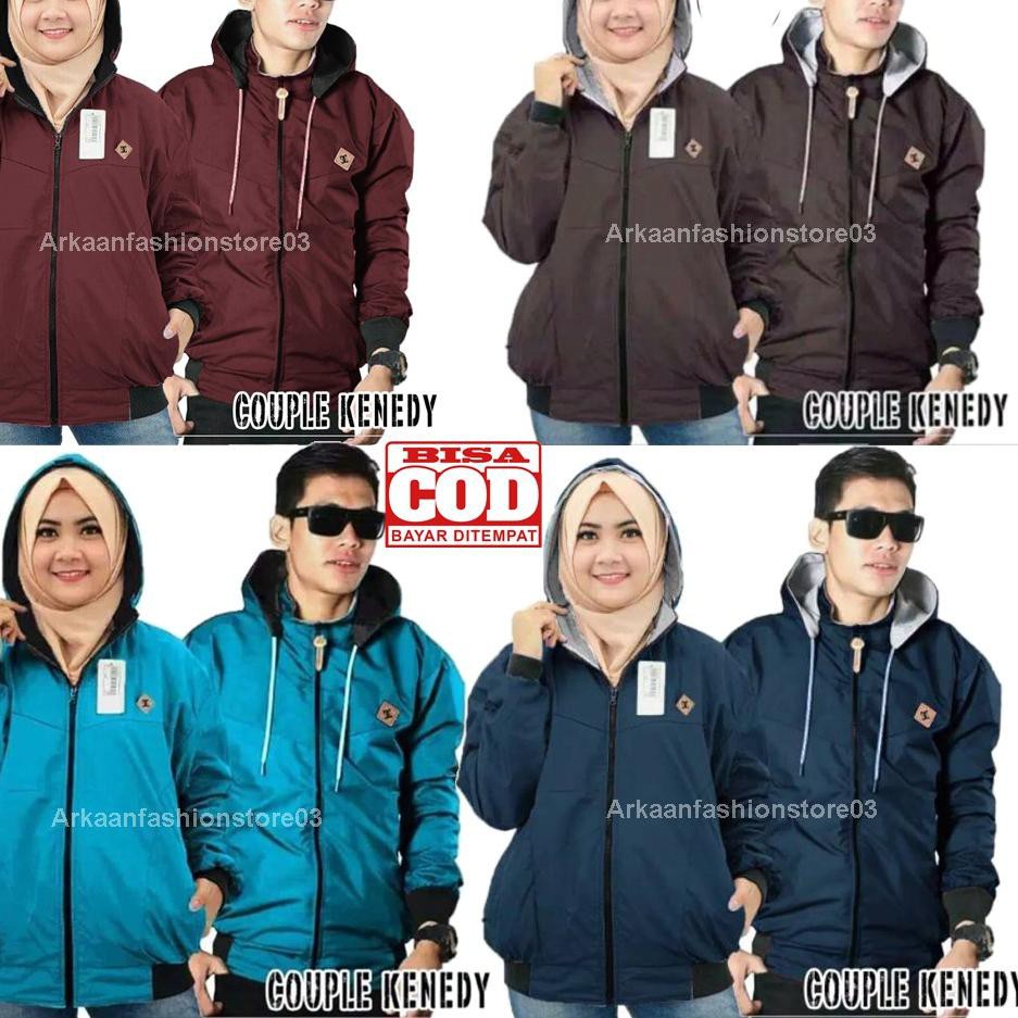 Jual SATU PAKET ISI 2 / Jaket le / Jaket Bolak Balik Pria Dan Wanita ...