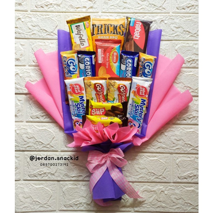 Jual BUKET WISUDA/BUKET JAJAN/BUKET SNACK MURAH | Shopee Indonesia