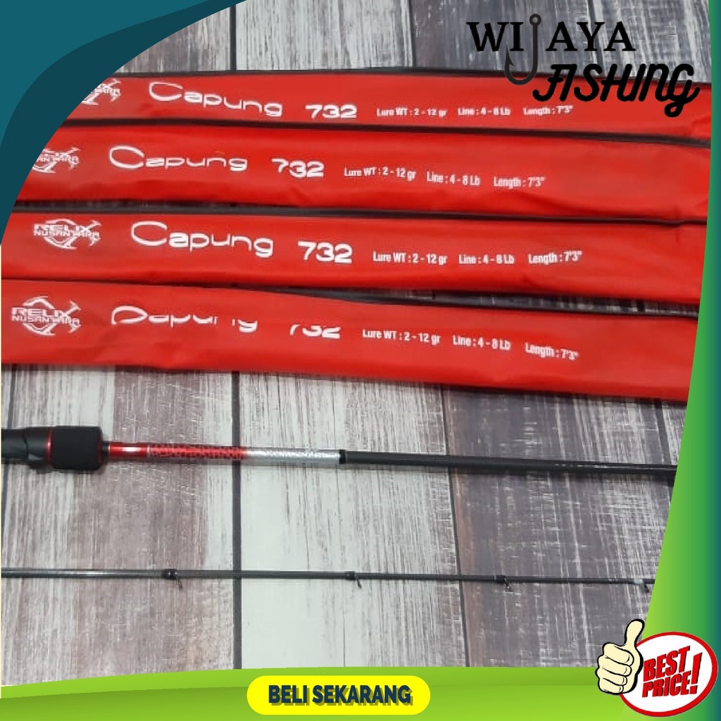Jual JORAN PANCING & TOP SECTION CAPUNG 732 GEN 4 4-8LB SPIDER RED ...