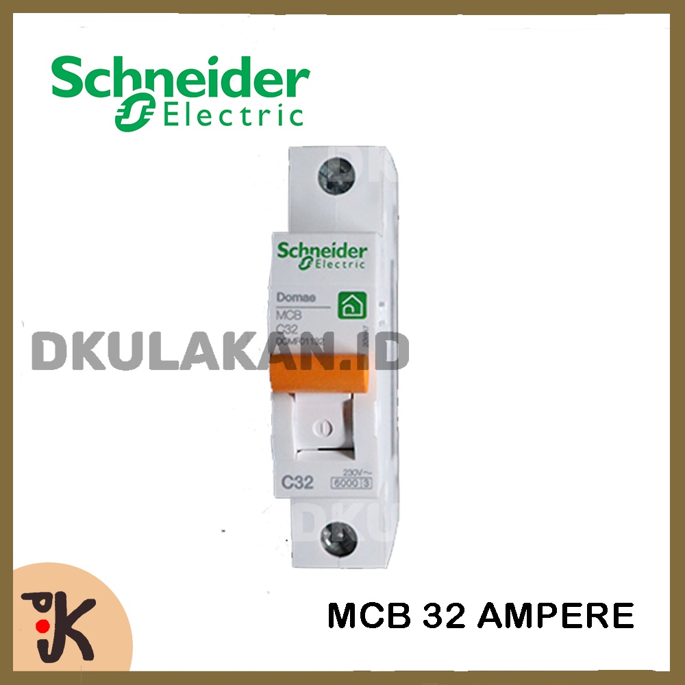 Jual MCB SCHNEIDER 1 PHASE 32A MINIATURE CIRCUIT BREAKER 1P C32 | Shopee Indonesia