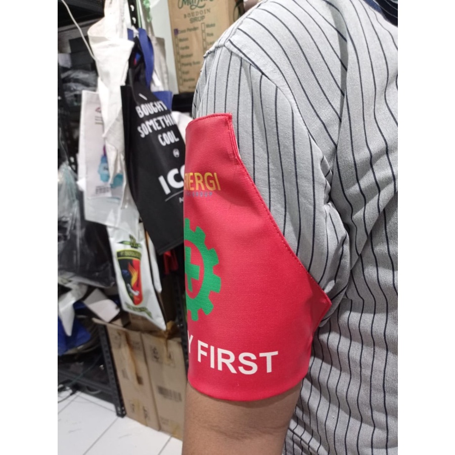 Jual Arm Band Safety / Printing ARM Band Safety / safety sign | Shopee ...