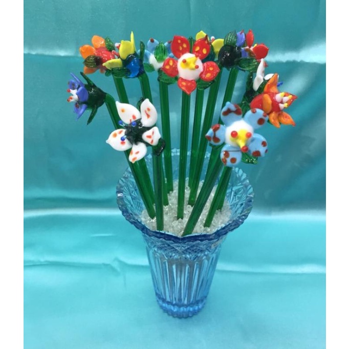 Jual Bunga Lidi Set (include Vas dan Pasir kristal) | Shopee Indonesia
