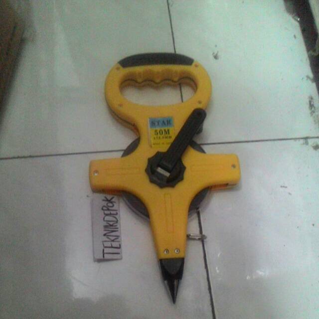 Jual meteran 50 meter meteran plat besi meteran tanah alat ukur star ...