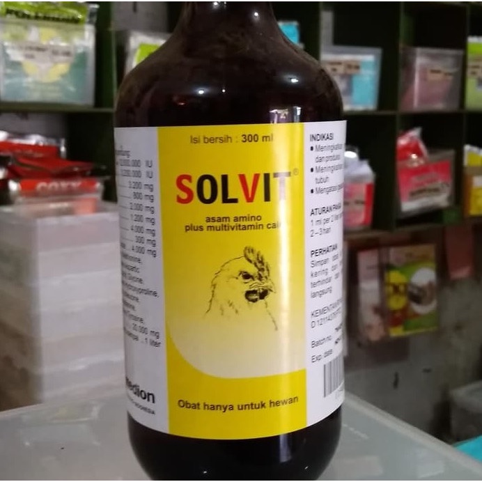 Jual SOLVIT 300 ML (ASAM AMINO LENGKAP UNTUK HEWAN) | Shopee Indonesia