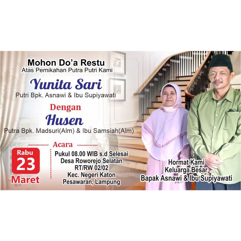 Jual Kartu Punjungan Hajatan Murah bahan kertas BC | Shopee Indonesia