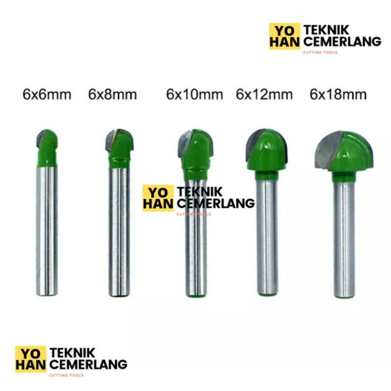 Jual Router Bits 6mm 8mm 10mm 12mm 18mm Cove Box Mata Router Profile ...