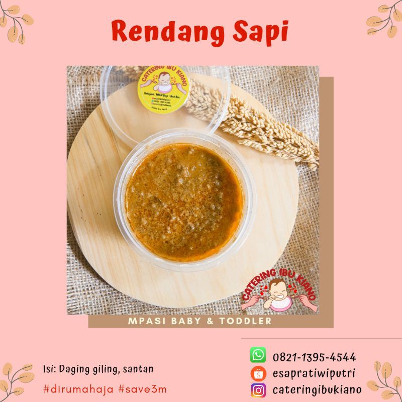 Jual Rendang Sapi Catering Mpasi Bayi FROZEN | Shopee Indonesia