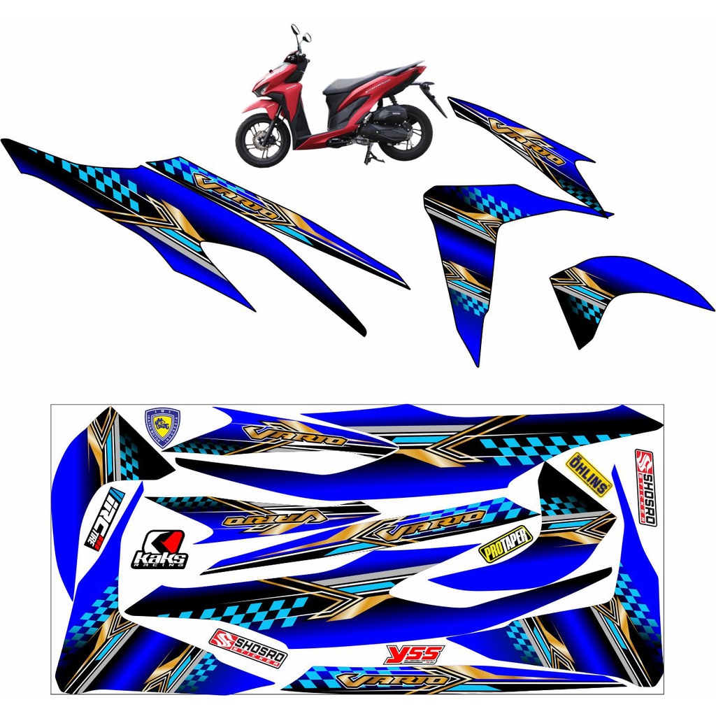 Jual STIKER RACING STRIPING VARIO STICKER VARIASI ALL VARIO NEW 2019 ...
