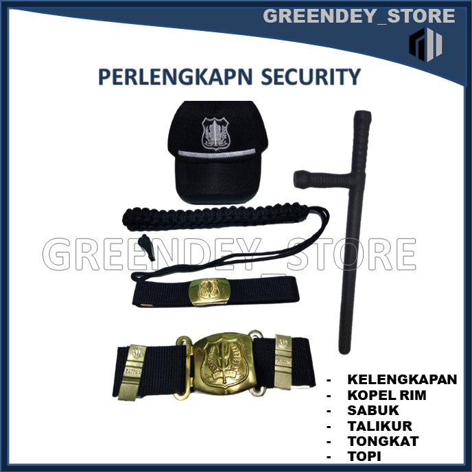 Jual Kopel Satpam Lengkap Atribut Setelan Atribut Perlengkapan Security ...