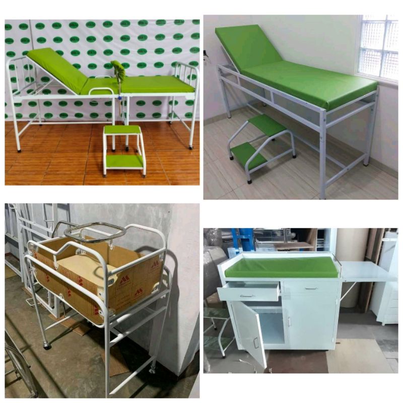 Jual paket kebidanan 4 / bed partus persalinan - bed pemeriksaan - meja ...