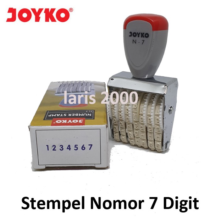Jual Stempel Nomor 7 Digit N7 Joyko | Shopee Indonesia