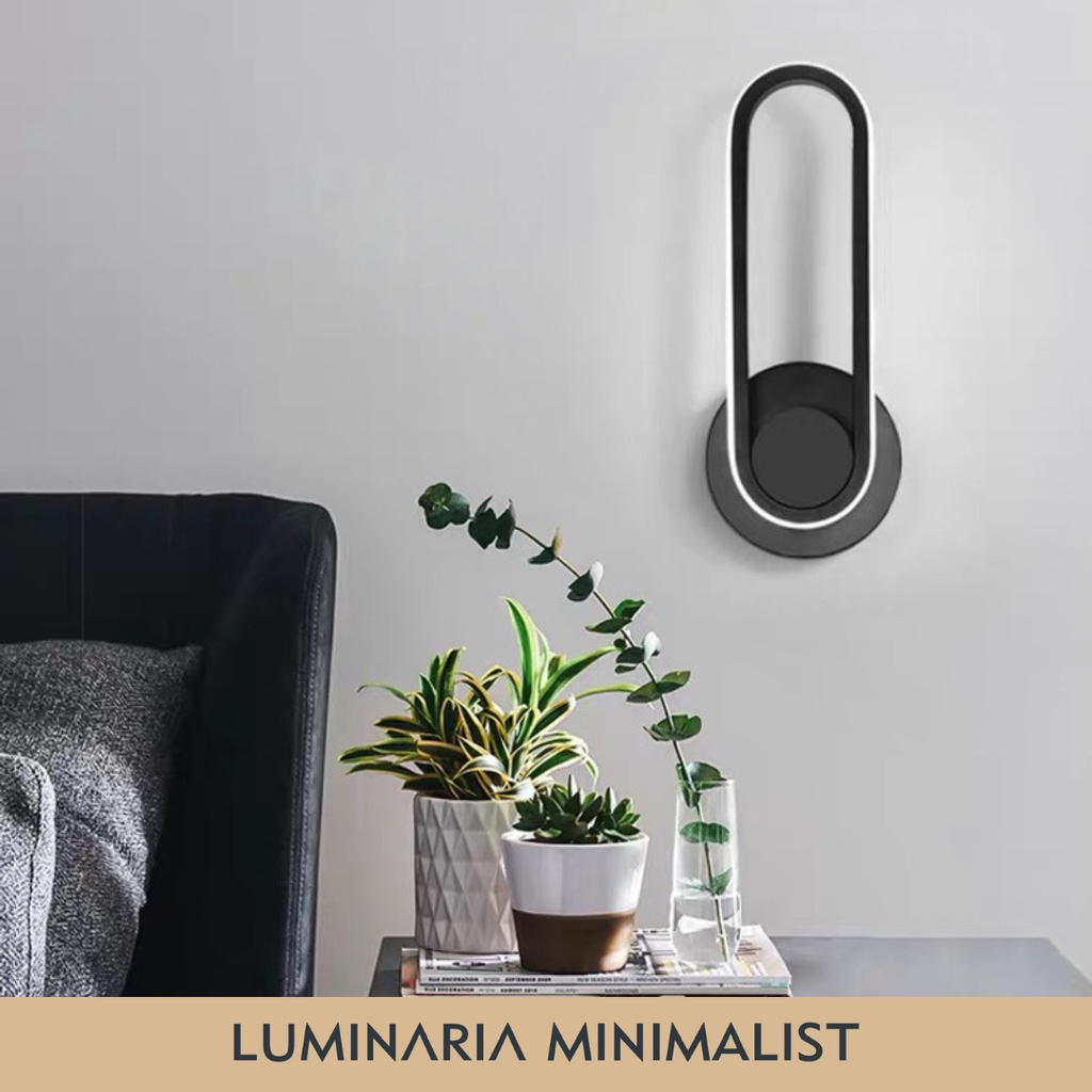 Jual Rotating Curved Bedside Lamp Lampu Hias Dinding Minimalist Lampu ...