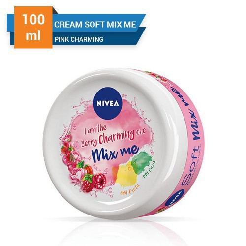 Jual NIVEA SOFT MIX ME CHARMING PINK 100 ML / MOISTURIZER / PELEMBAB ...